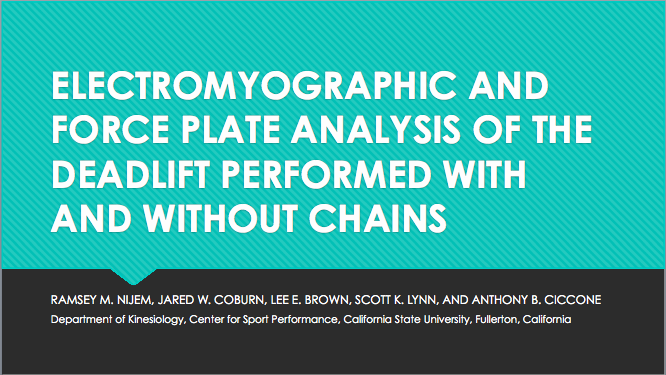 Lifting with Chains Presentation – All Star Performance